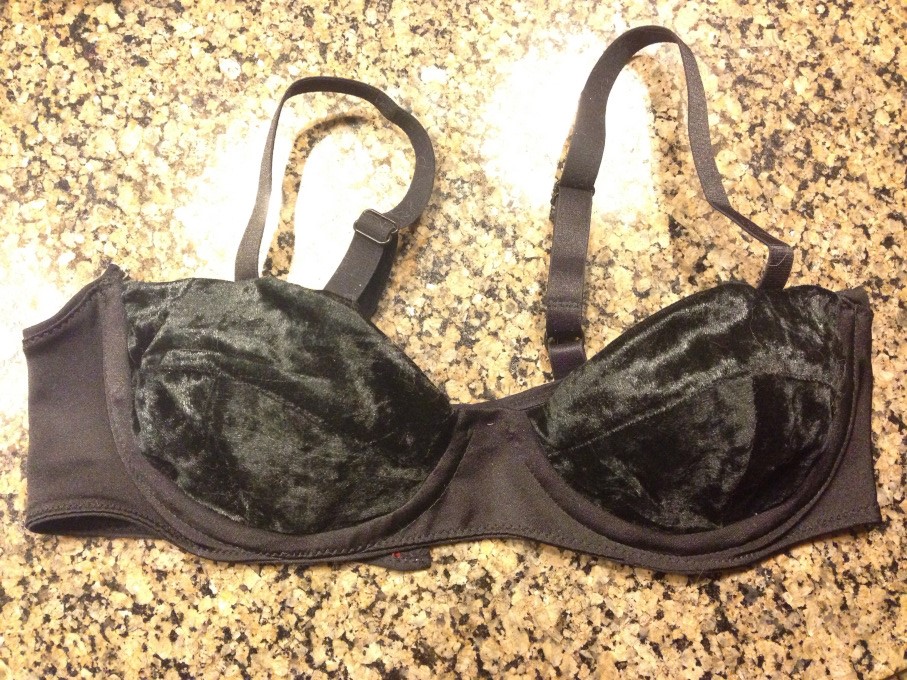 Finished Object: Black Velvet Bra. And, also, on failure. – a word is ...