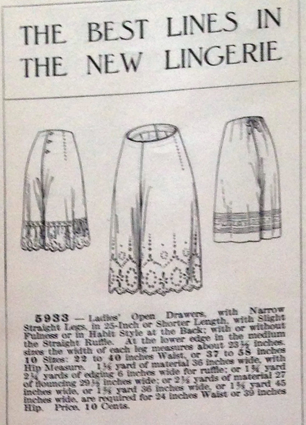 1910s lingerie – a word is elegy to what it signifies